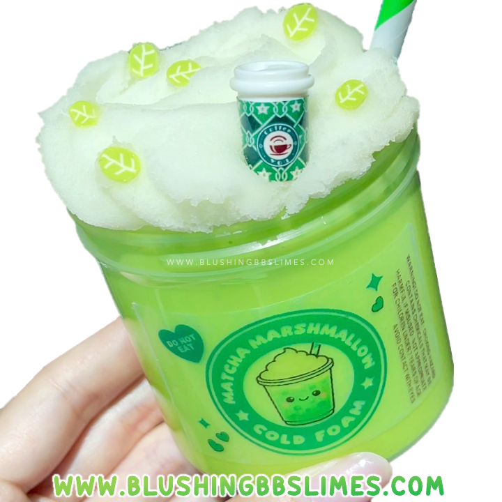 NEW! Matcha Marshmallow Cold Foam – BlushingBB Slimes
